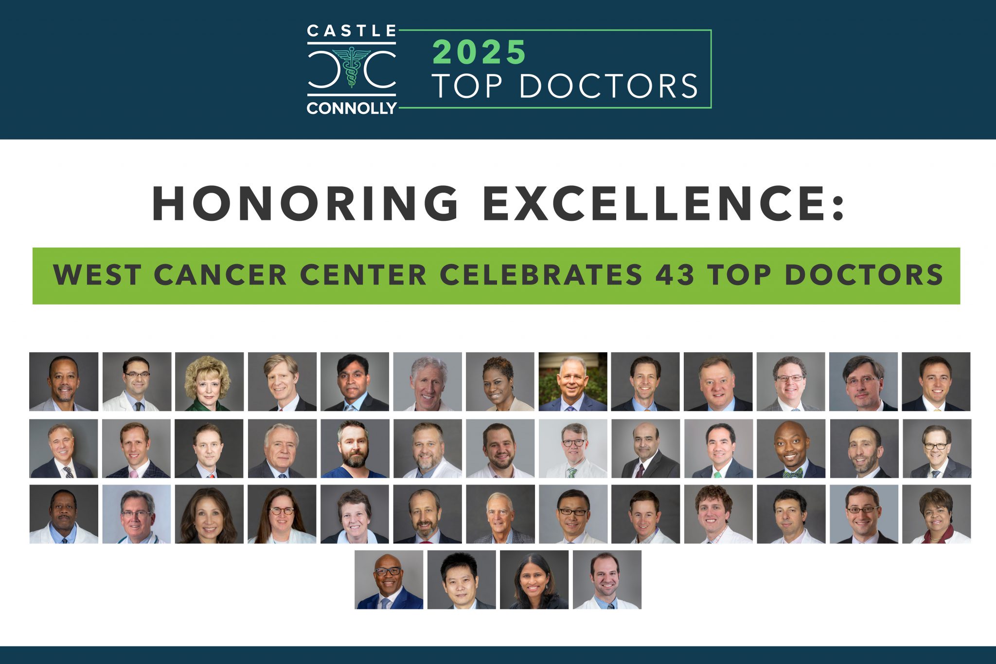 2025 Top Doctors: 43 West Physicians - West Cancer Center