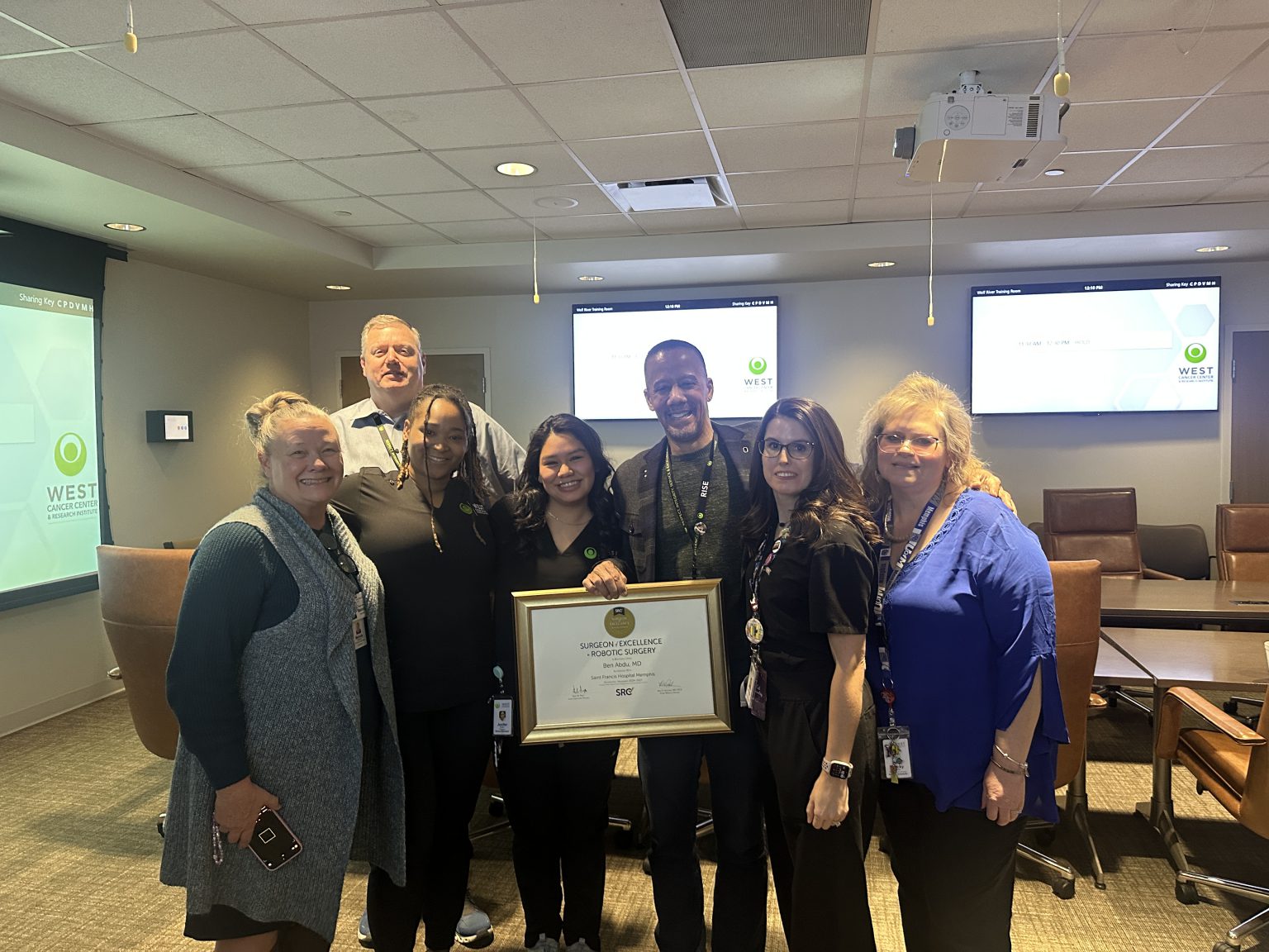 Dr. Ben Abdu Honored for Excellence in Robotic Surgery! - West Cancer ...