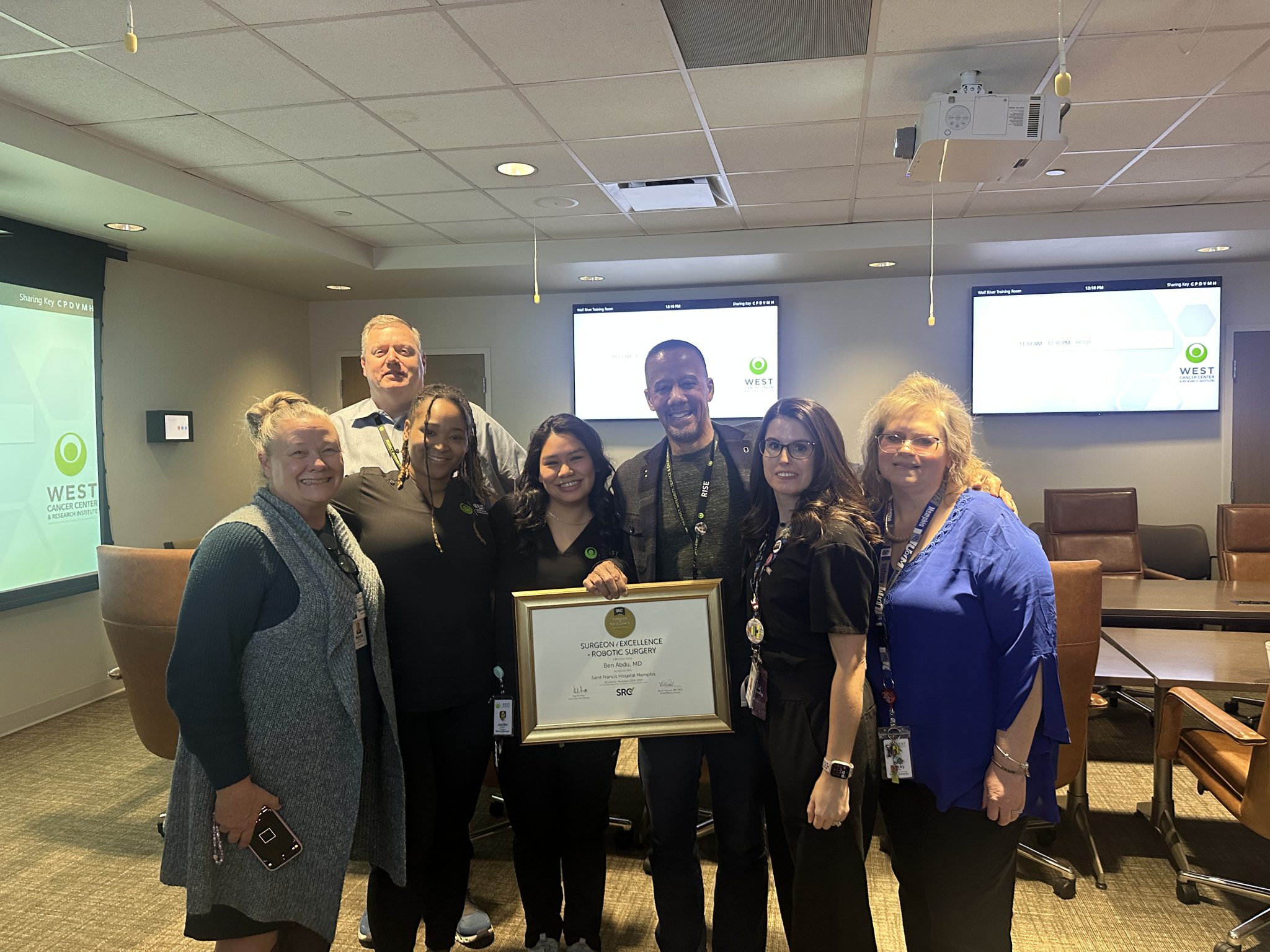 Dr. Ben Abdu Honored for Excellence in Robotic Surgery! - West Cancer ...